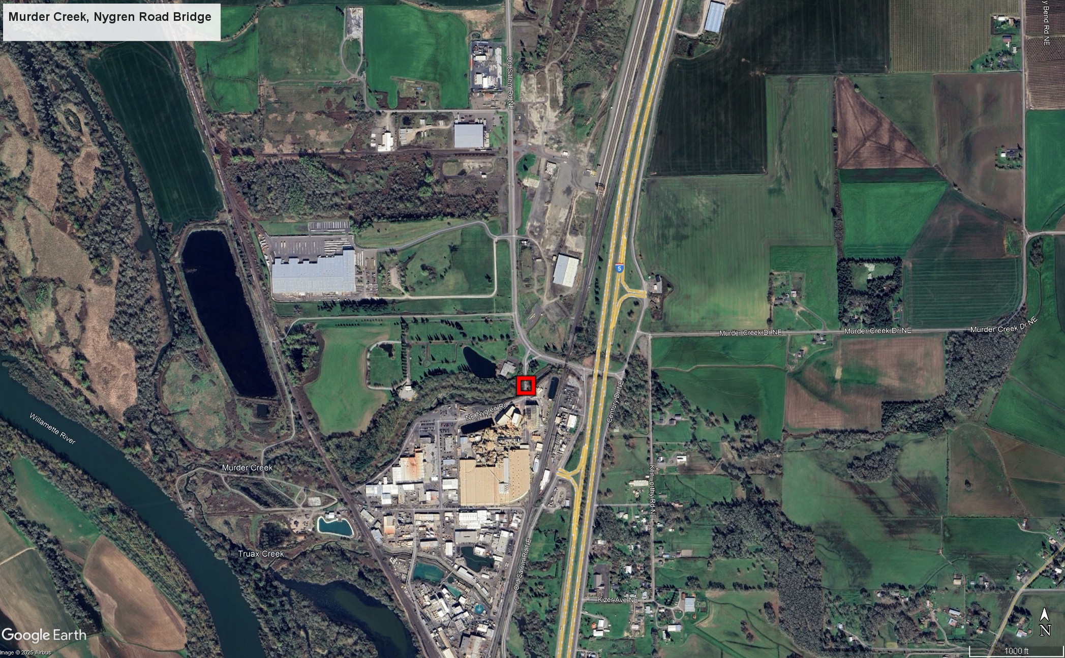 Murder Creek, Nygren Road Bridge | Linn County Oregon