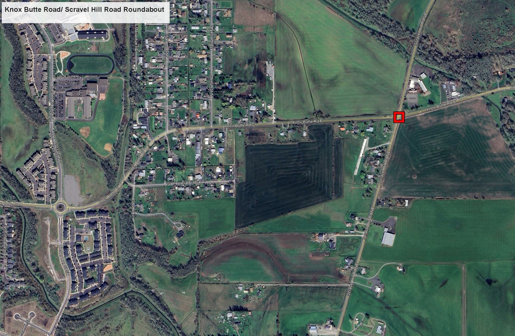 Knox Butte Road / Scravel Hill Road Roundabout | Linn County Oregon